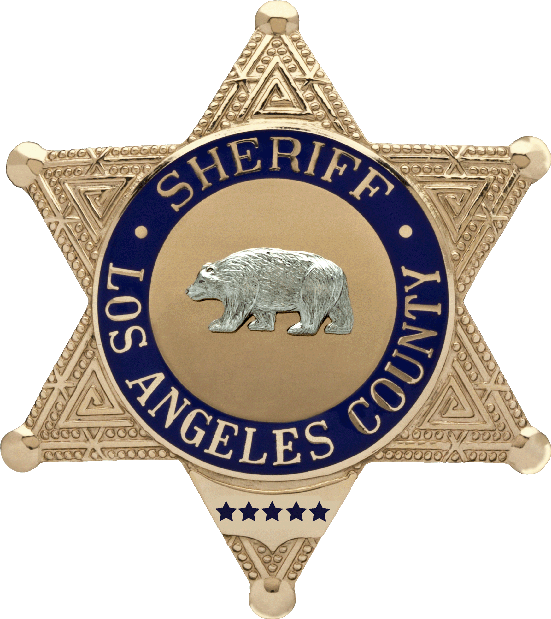 Los Angeles County Sheriff Department / LASD Subdued 3D PVC STAR ...