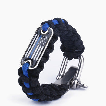 Use of Thin Blue Line Hand Bands to Spread Awareness About Back the Bl