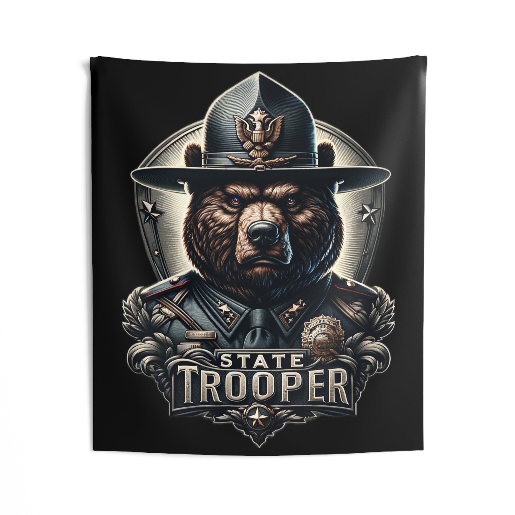 State Trooper Bear Tapestry