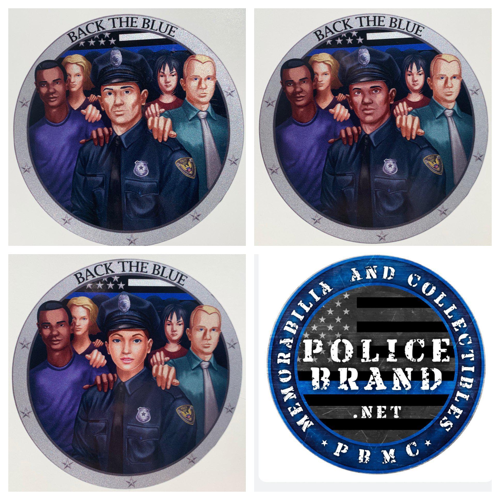 Back the Blue Police Officer Decal