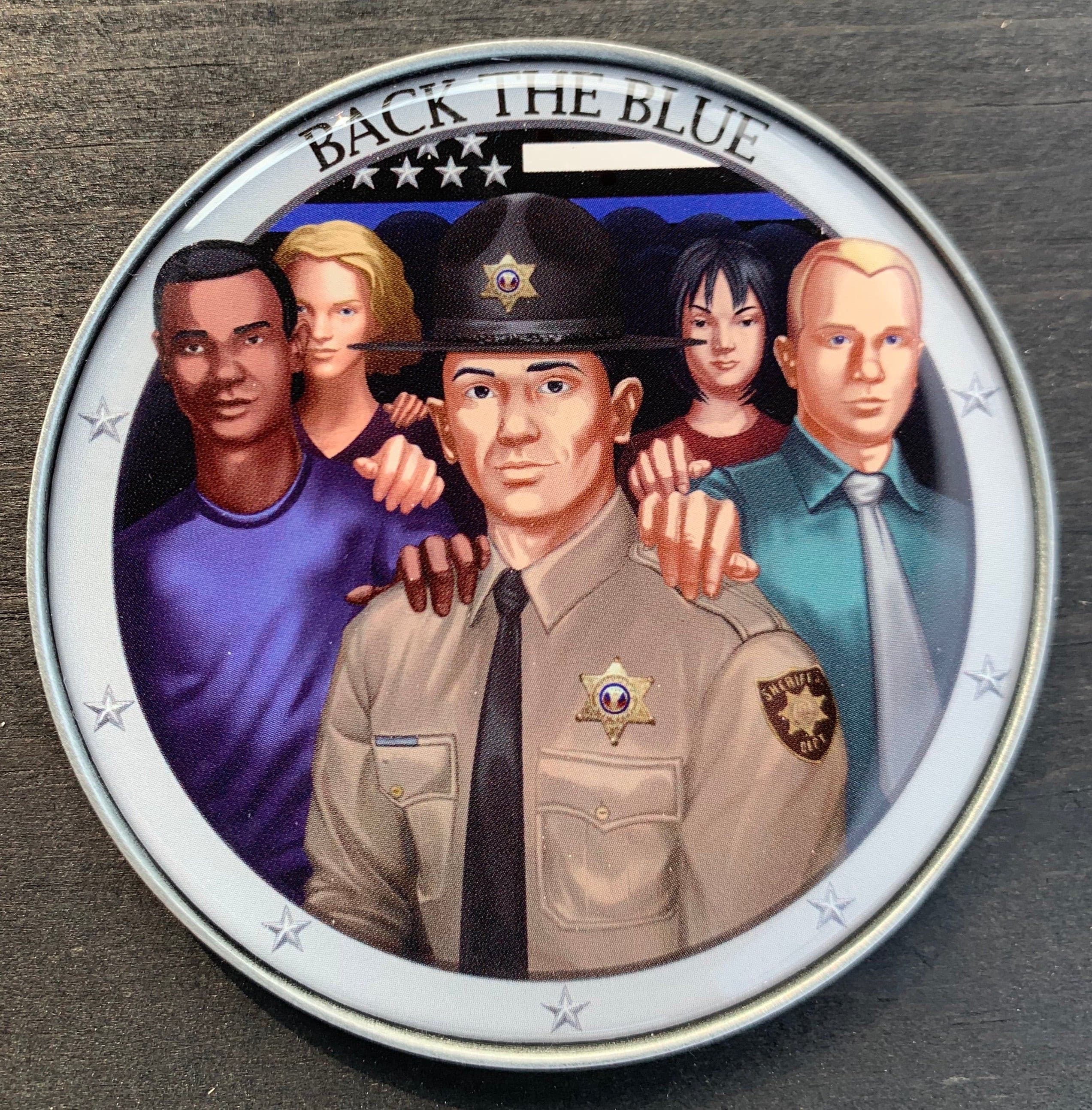 Back The Blue Sheriff’s Deputy Challenge Coin-White Male