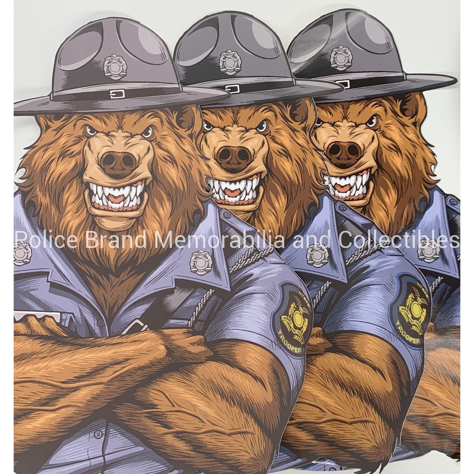 MO State Trooper Bear Only Sticker