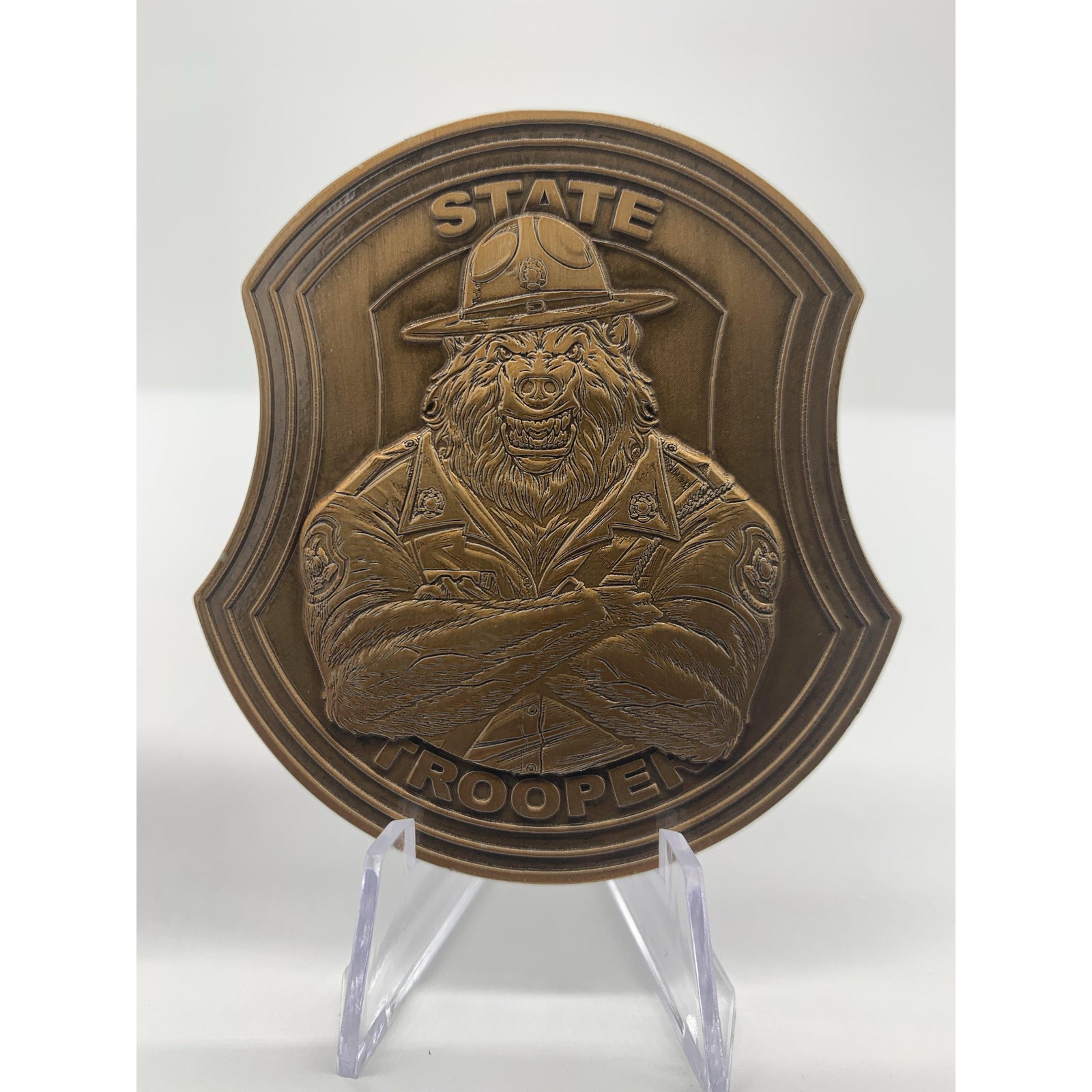 State Trooper Bear Challenge Coin